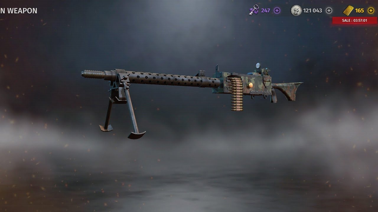 World War 2 Battle Combat Rare Machine gun Browning m1919A4 Rank 5 ...