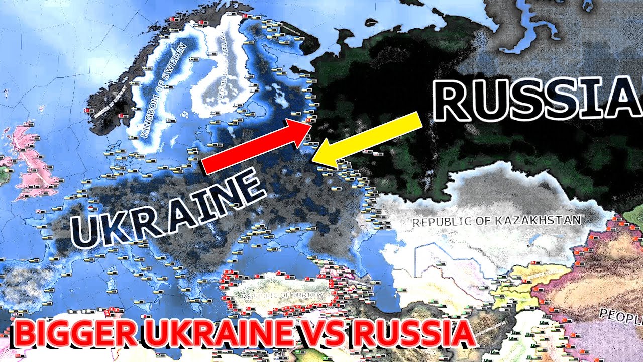 Bigger Ukraine vs Russia-HOI4 Timelapse - YouTube