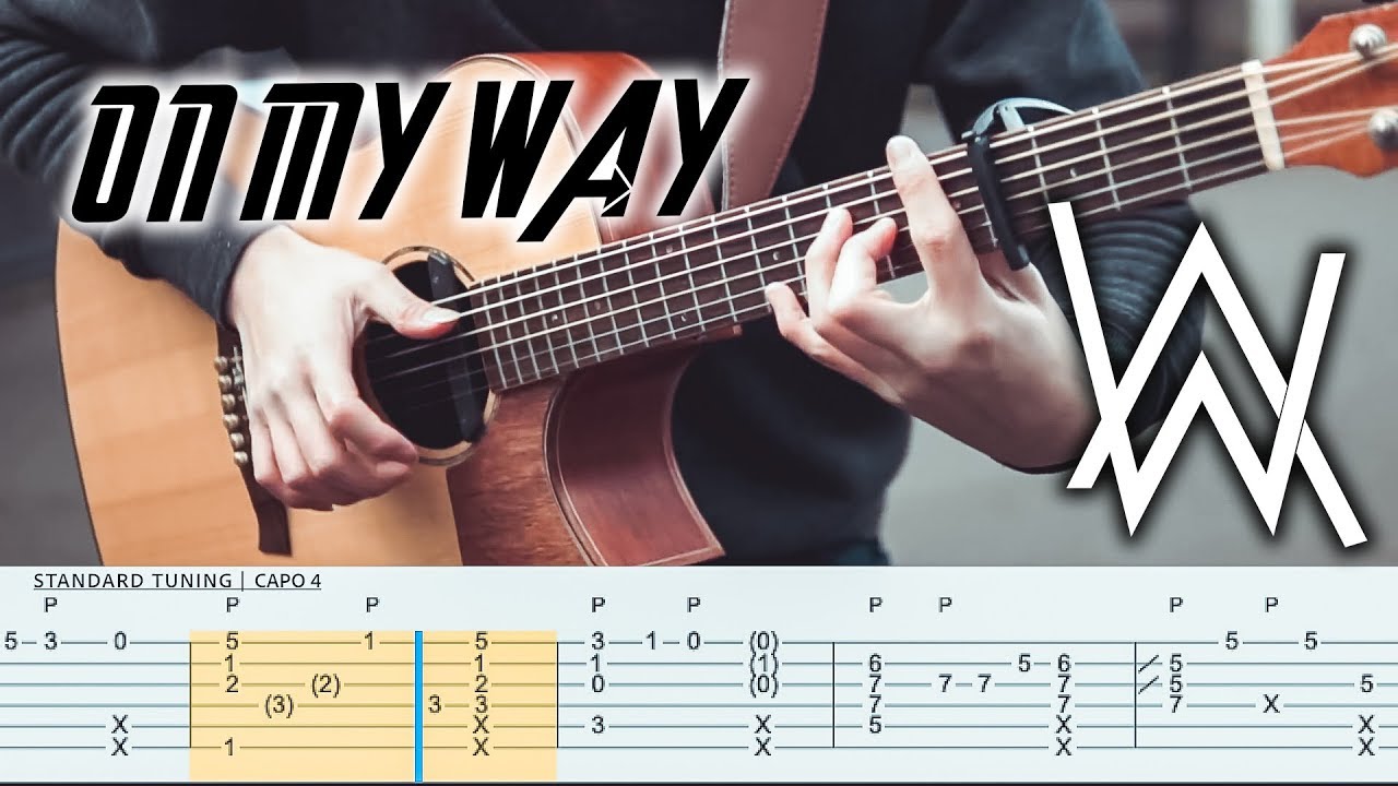 On My Way Fingerstyle Guitar Tutorial By Edward Ong - YouTube