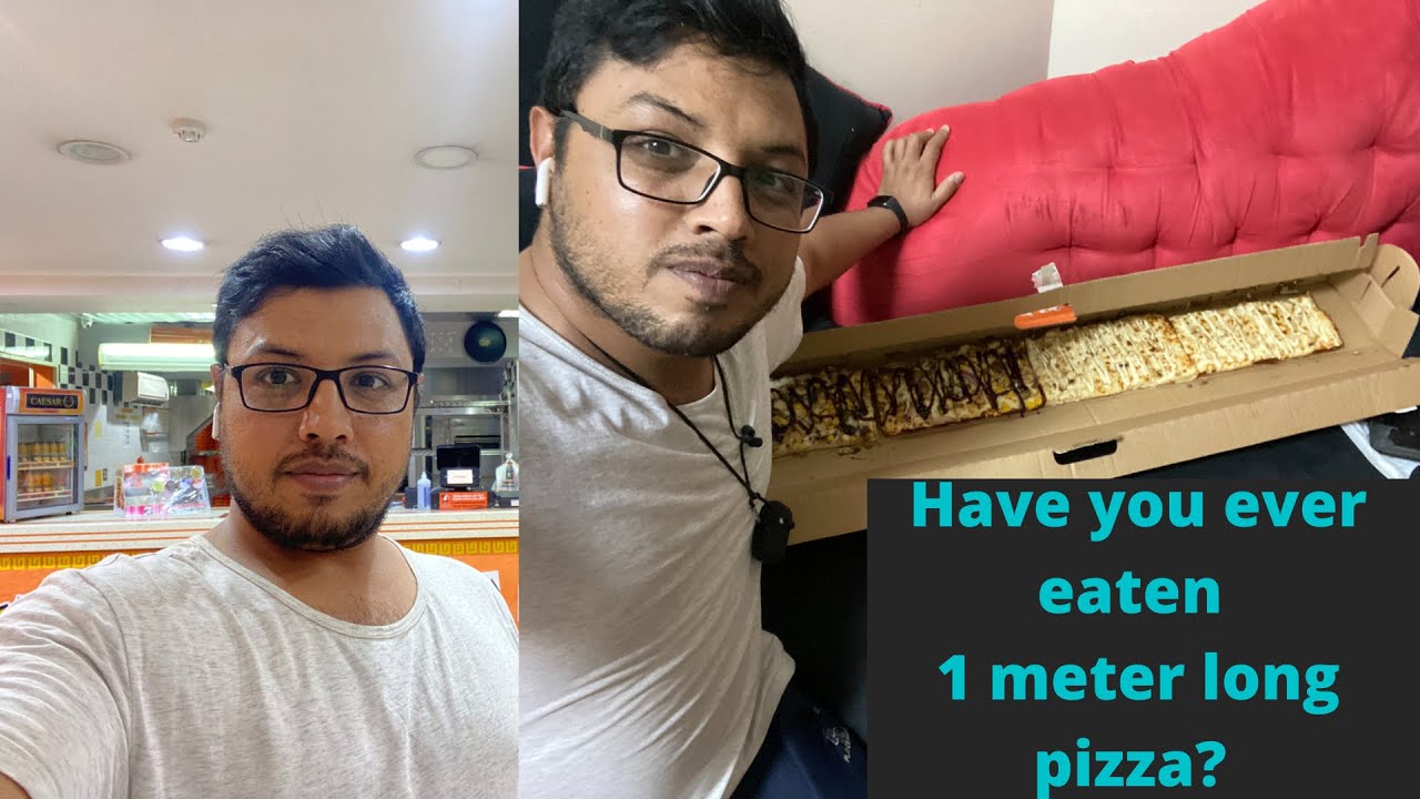 One (1) meter long pizza - YouTube
