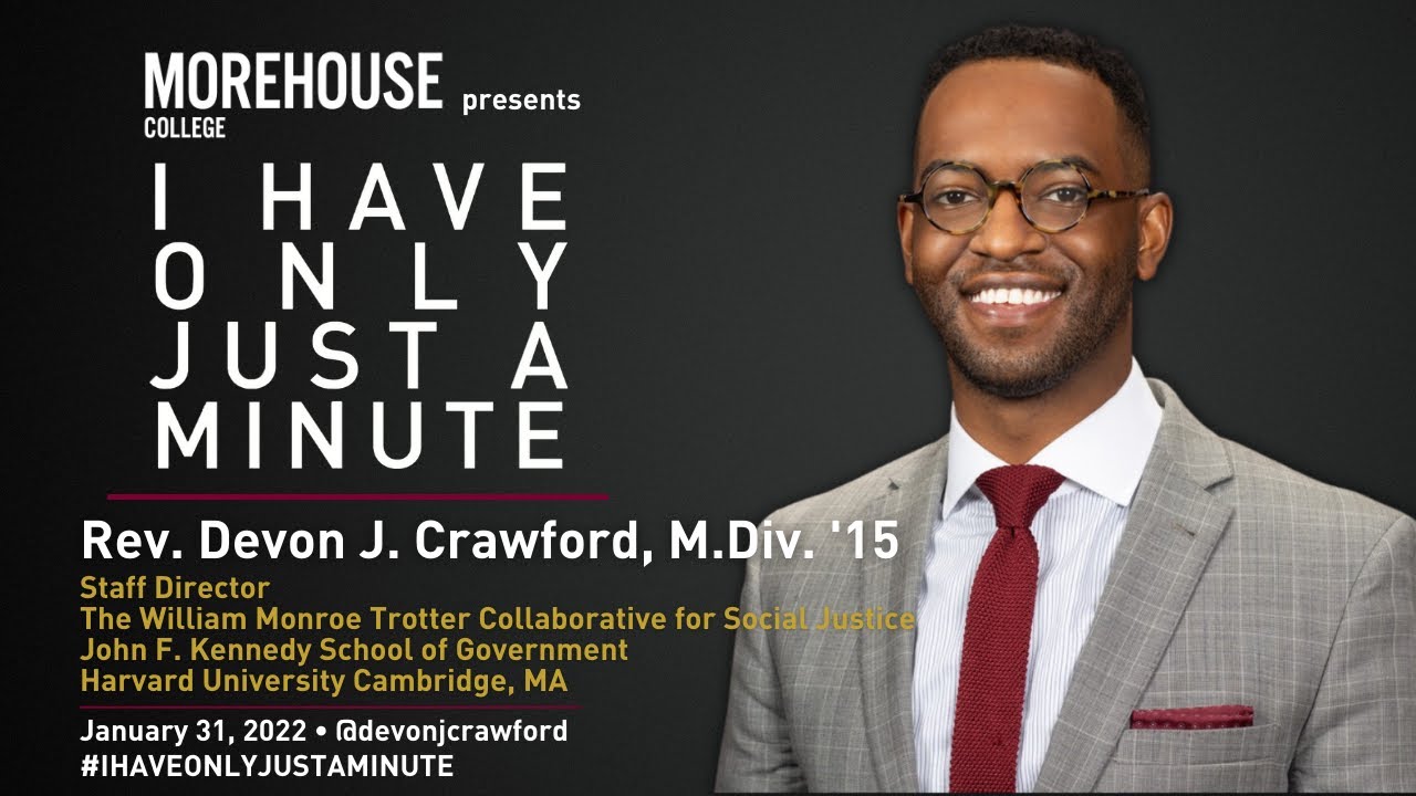 Rev. Devon Jerome Crawford, M.Div. '15: I have Only Just A Minute - YouTube
