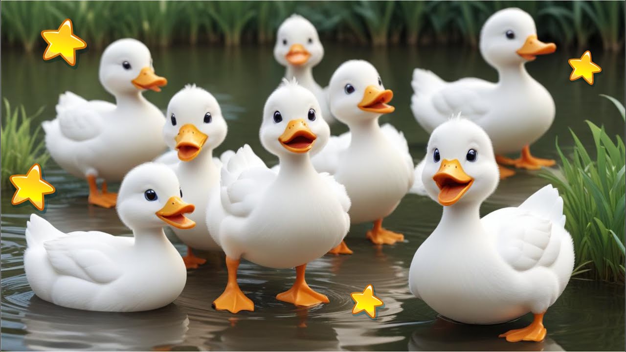 BEBEK BERENANG BERSAMA IKAN , BEBEK ANGSA CICAK-CICAK , LAGU BEBEK WEK ...