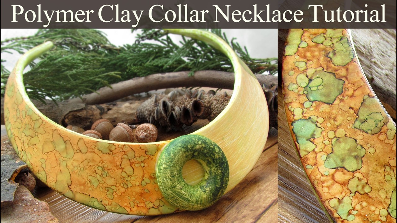 How to Make a Collar Necklace from Polymer Clay - Experimenting with ...