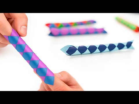 How to Make a Real PAPER FINGER TRAP! (Classic DIY Toy)