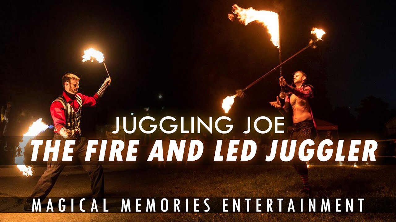Juggling Joe the Fire and LED Juggler - YouTube