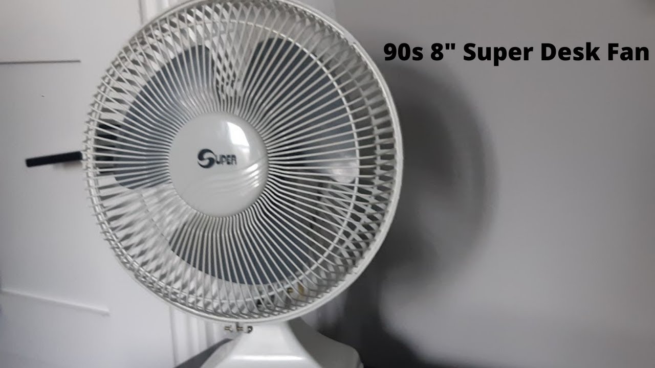 1990s 8" super desk fan - YouTube