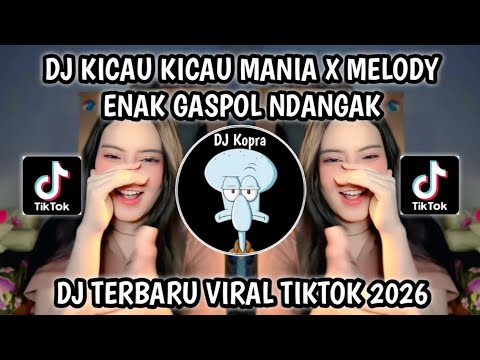 DJ KICAU KICAU MANIA X MELODY ENAK GASPOL NDANGAK || TREND FYP VIRAL TIKTOK 2026 TERBARU‼️BY DANVATA