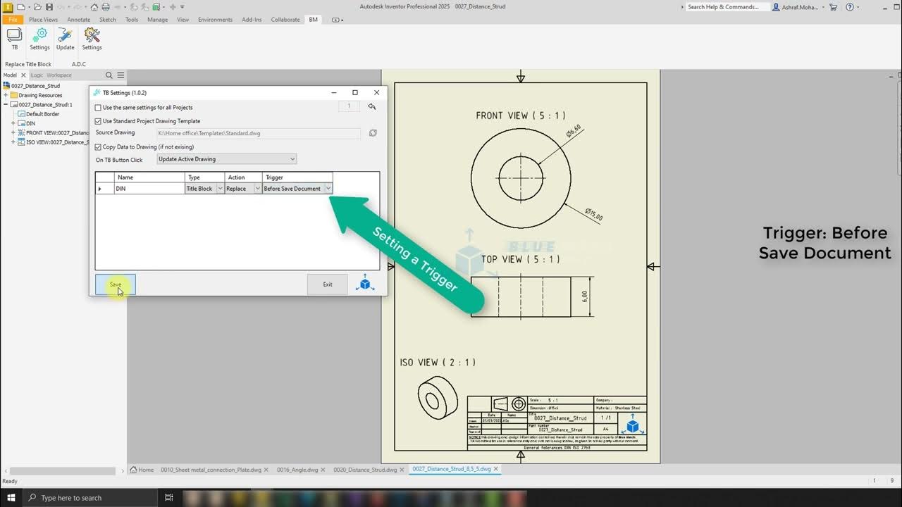 Best Autodesk Inventor Title Block Replacement Tool - YouTube