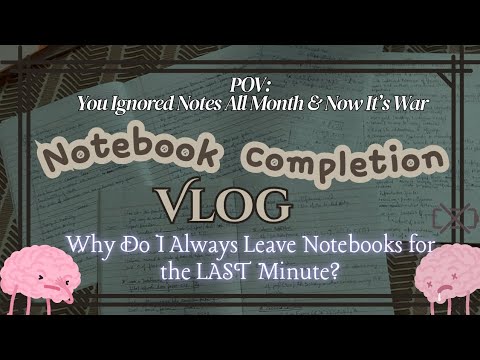 No Pages. No Peace. Just Panic | Notebook Catch-Up Vlog - YouTube