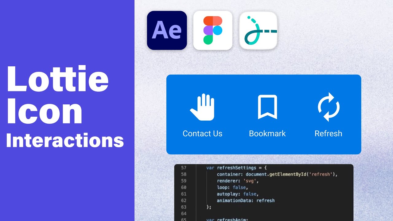 Lottie Interactive Navigation Icons from design to development - YouTube