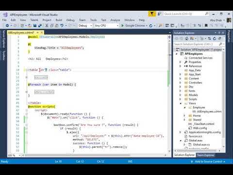 Asp Net mvc 2017 Part 32 - Optimizing jQuery Code - YouTube