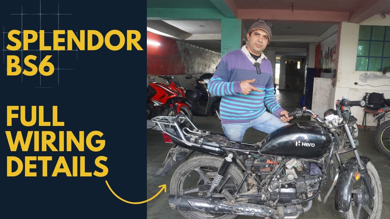 Splendor Plus BS6 Full Wiring Details - YouTube