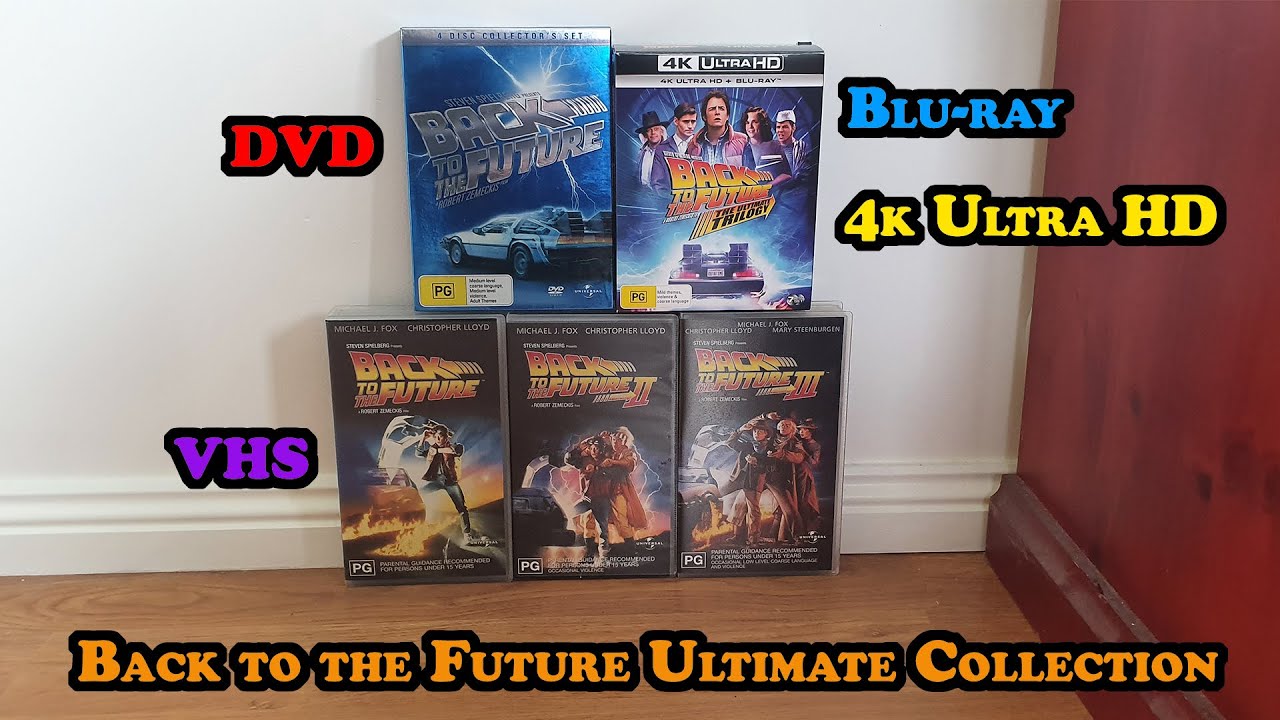Back to the Future Trilogy VHS/DVD/Blu-ray/4K Collection - YouTube