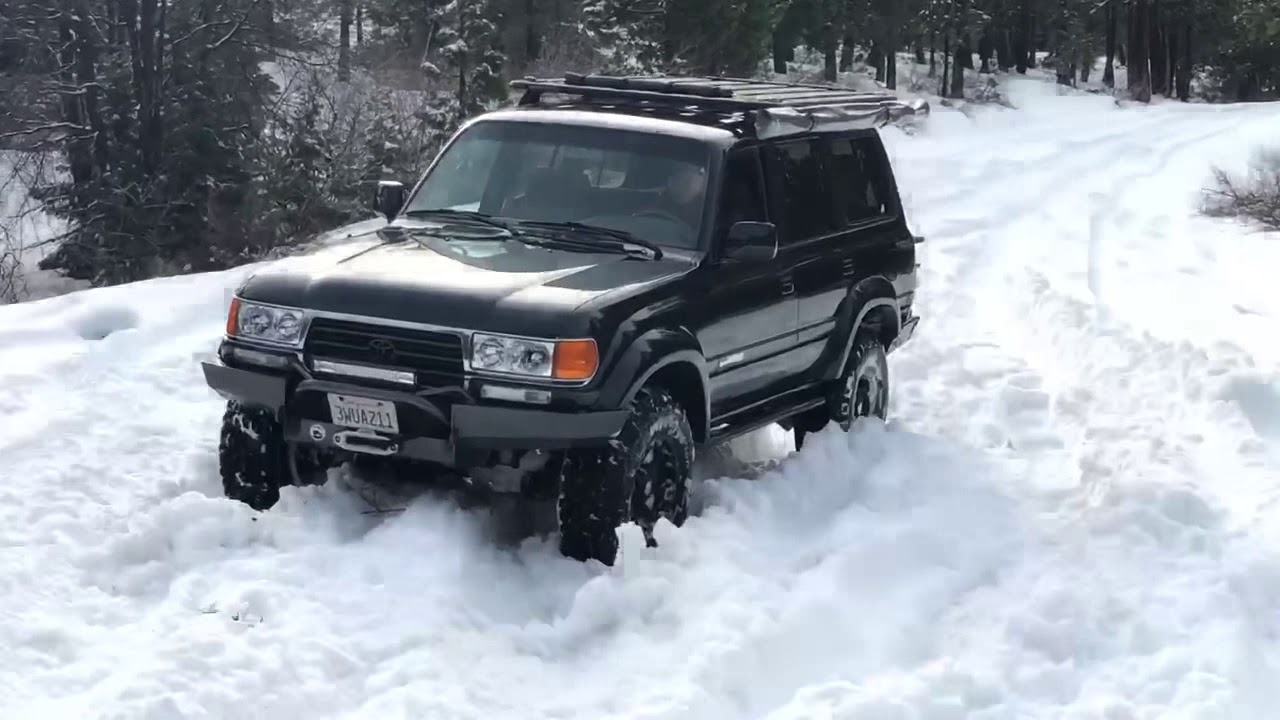 Landcrusier 80series fzj80 snow run, toyota 4wd - YouTube