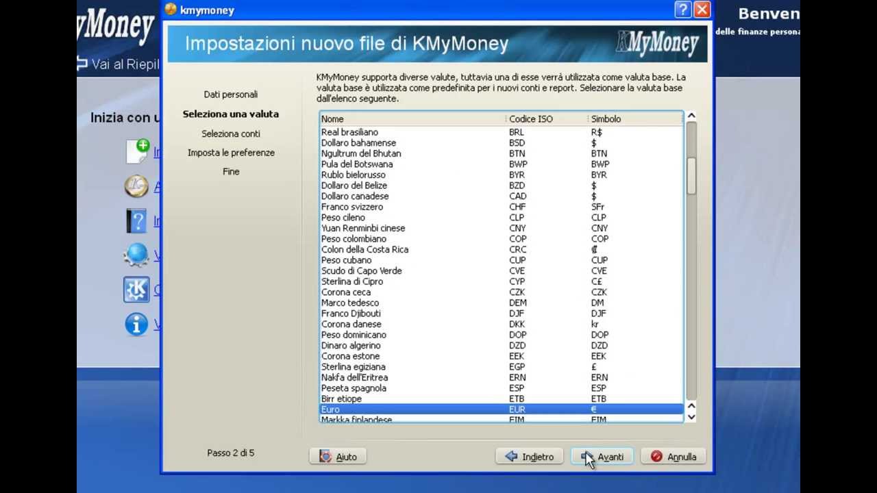KMyMoney guida 2: conti e investimenti - YouTube
