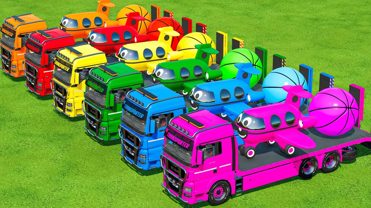 TOY AIRPLANE OF COLORS & TRANSPORTING IN FS22 | FARMING SIMULATOR 22 ...