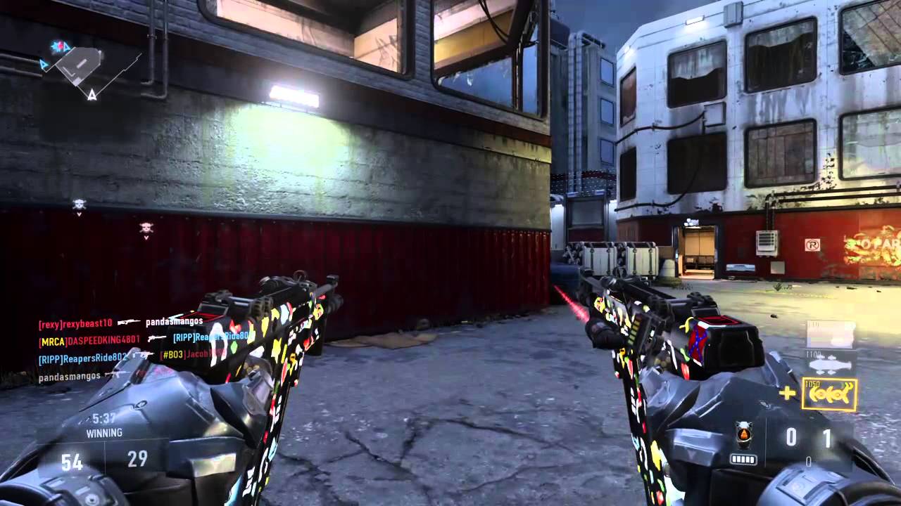 55 and 10 Advanced Warfare Game Play - YouTube