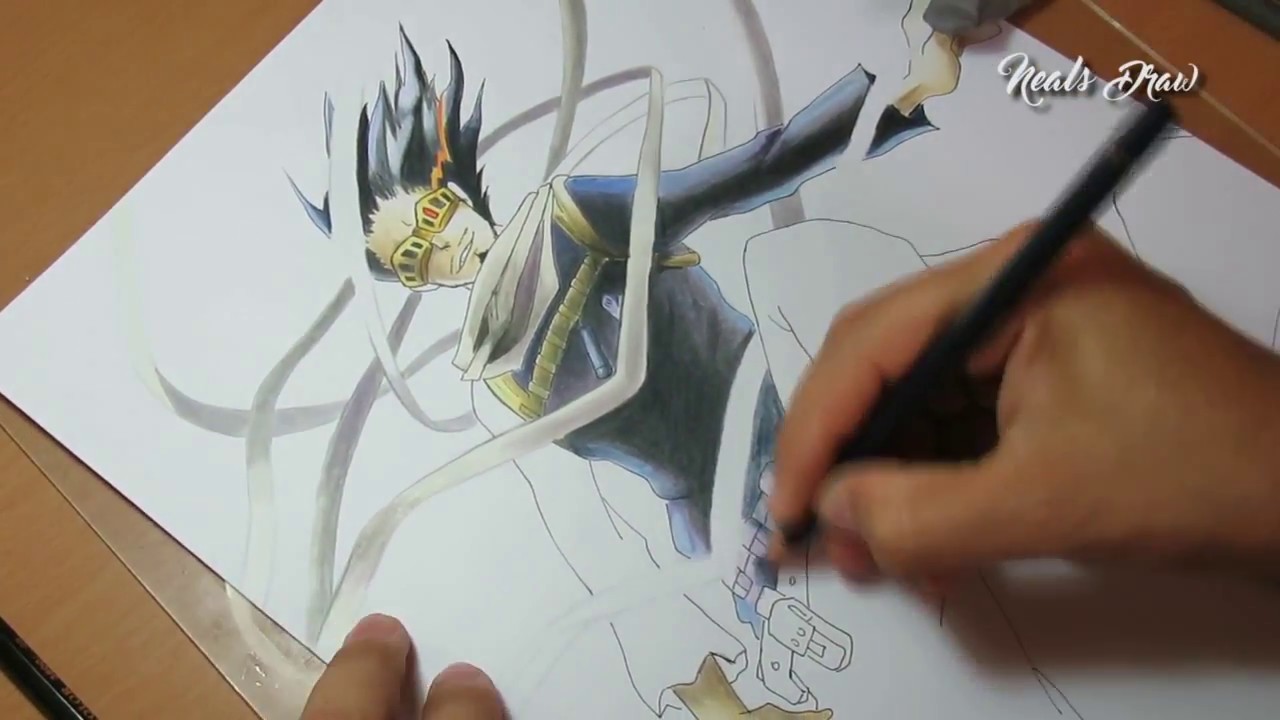 ERASER HEAD - COLLAB BOKU NO HERO SPEED DRAWING - YouTube