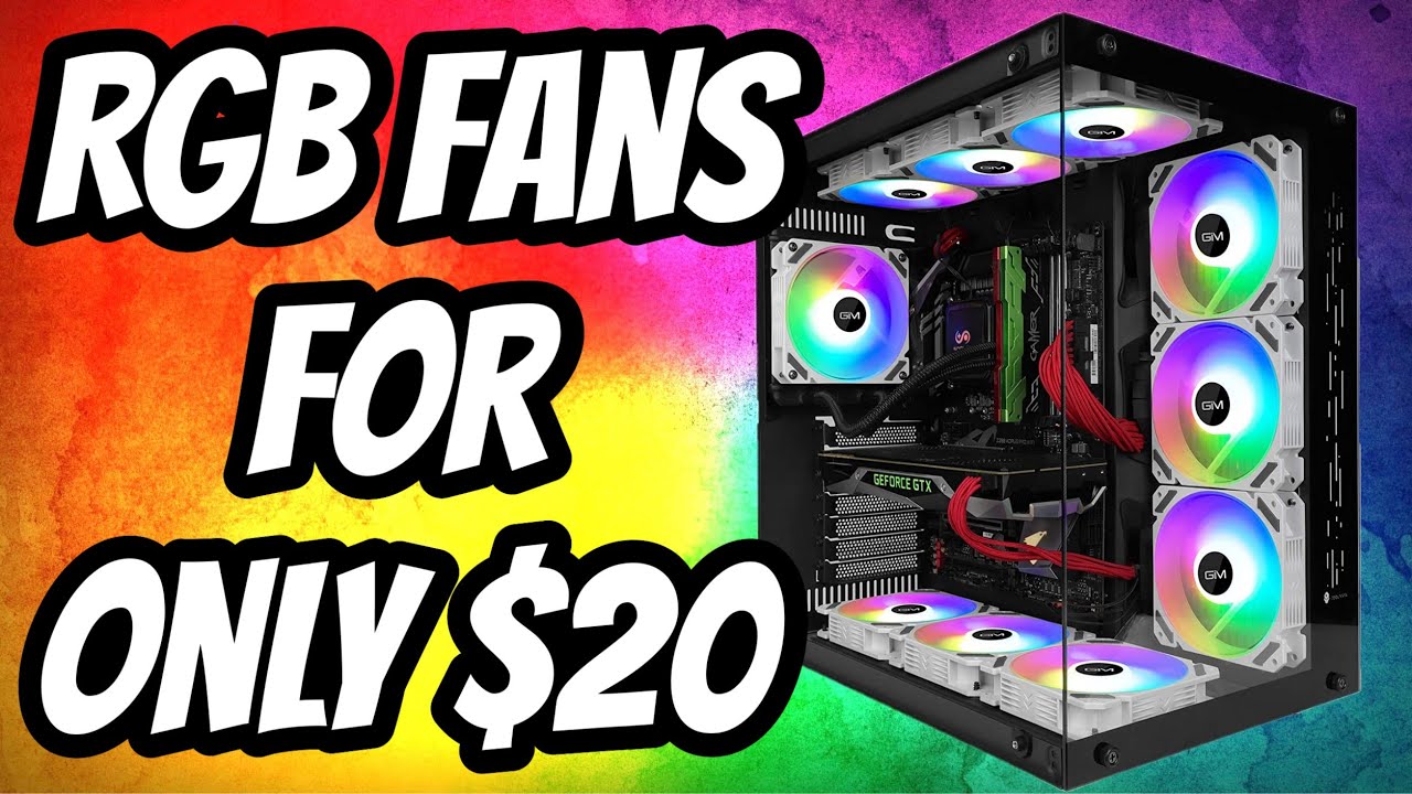 How To Install $20 RGB Fans! GIM RGB Case Fans REVIEW - YouTube