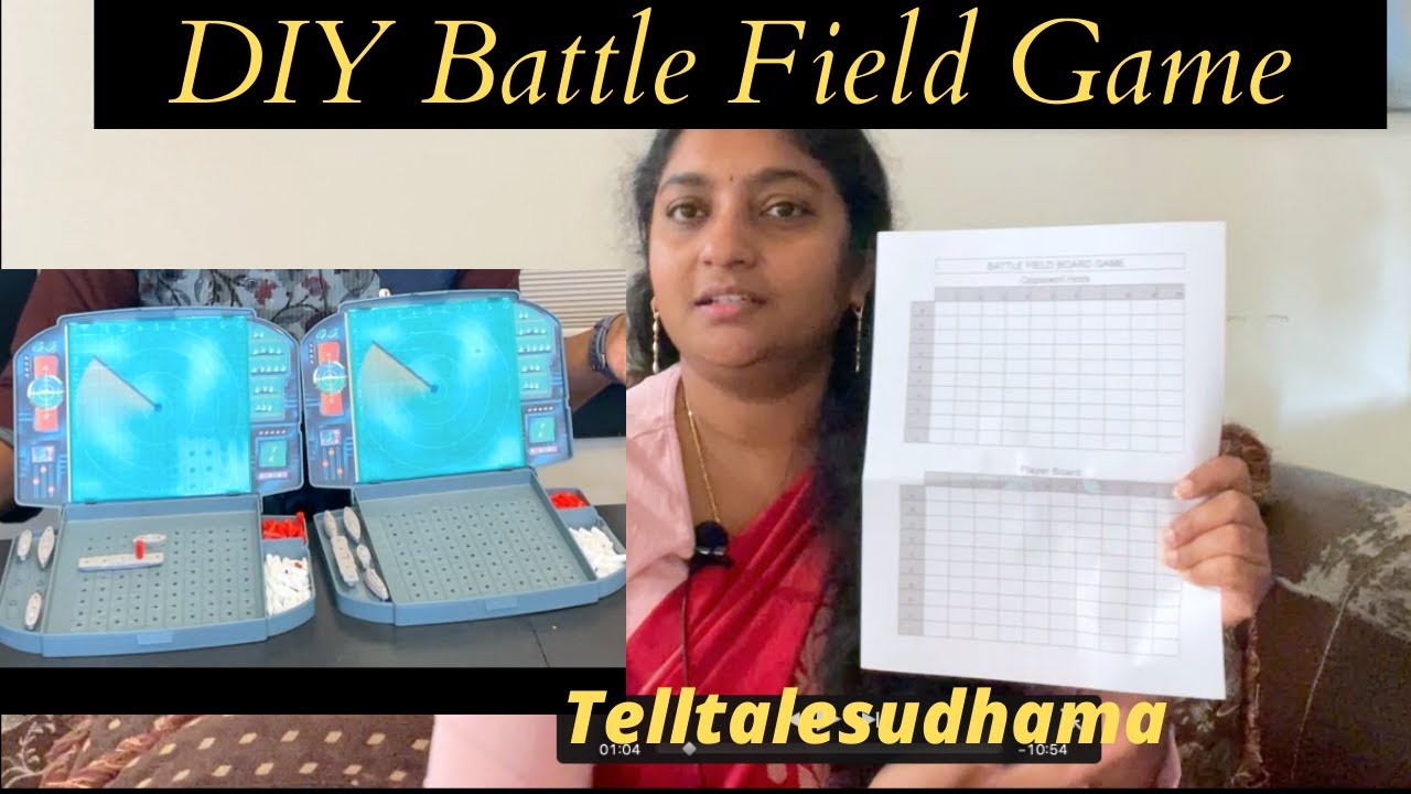 How to play Battle Field game . DIY. Interesting DIY war game. பெட்டில் ...