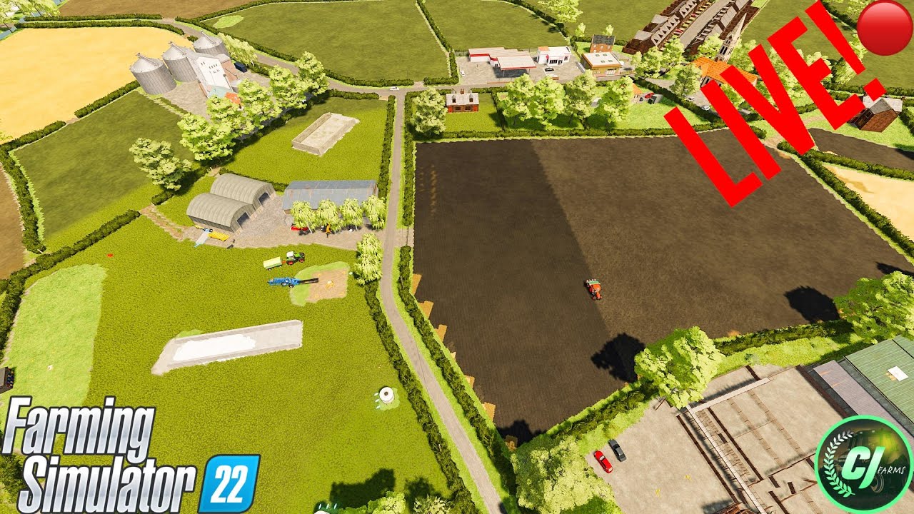 CJ Farms Live!!🔴| GreenLands! | Up And Running! | #FS22 | #CJFarms | # ...