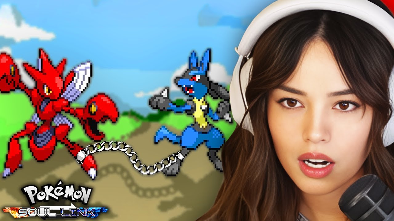 Valkyrae Tries 2-Player Pokemon Nuzlocke (Soul Link Tournament w/ Moxi ...