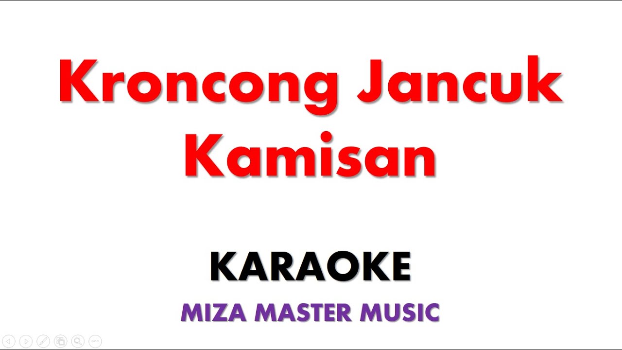 Kroncong Jancuk Kamisan | Karaoke Instrumental Lirik No Vocal
