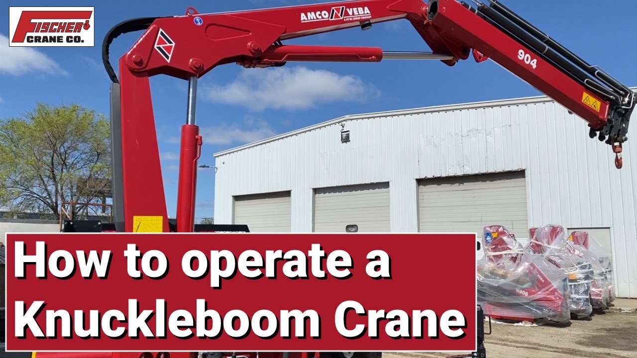 How to operate a knuckle boom crane - YouTube
