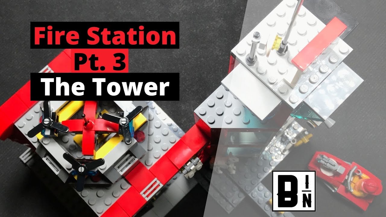 Lego City Fire Station Build 60215 Pt.3 The Tower - YouTube