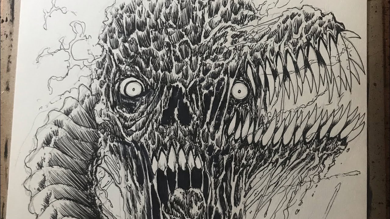 Drawing a Demonic Parasite 🦠 - YouTube