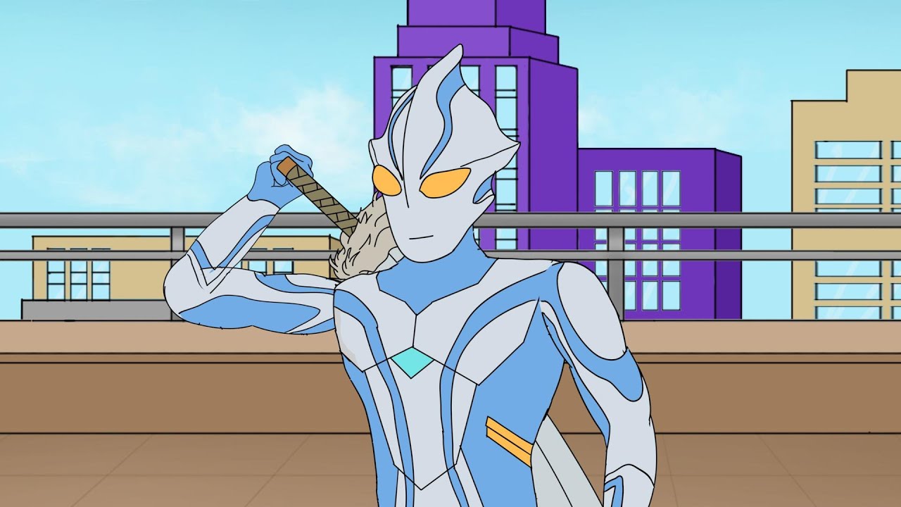 Ultraman Mebius Blue - Kartun Ultraman Lucu - YouTube