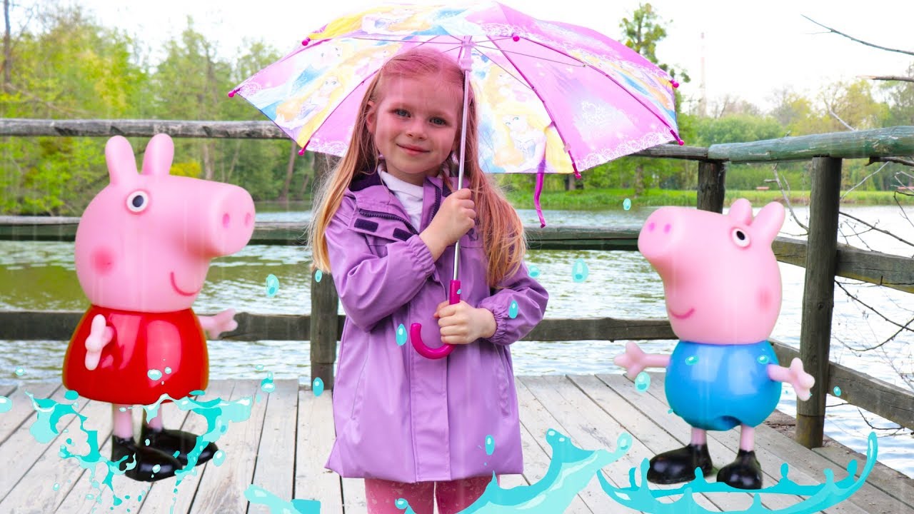 Rain Rain Go Away ☂ with Gabi | Nursery Rhyme Song for Kids - YouTube