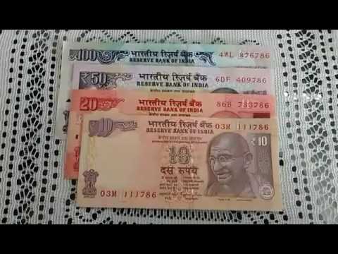 Indian Notes ! Very Special ! 786 and Star Notes - YouTube
