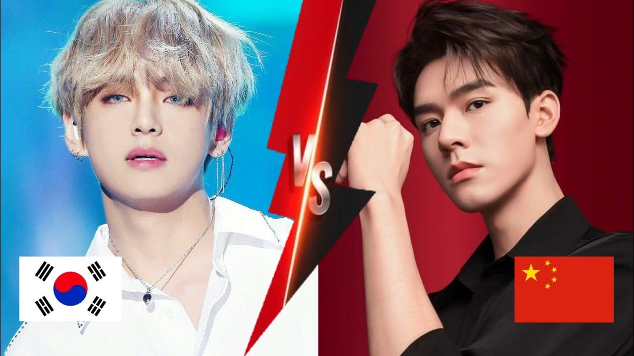 Top K-pop idols VS C-pop idols Male #kpop #cpop - YouTube