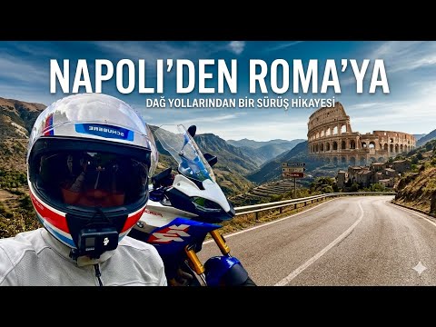 🇮🇹 Napoli’den Roma’ya Motorla: Otoyol Yok! Dağ Yollarında Efsane Sürüş 🏍️💨🏞️🌋