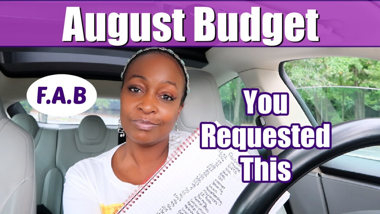 What I Did with My Money in August | Budget Accountability Meeting ...