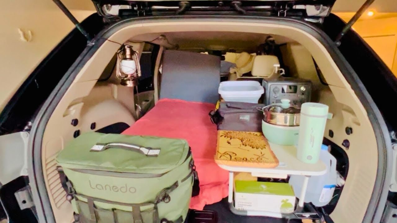 SUV CAR CAMPING KITCHEN SETUP - YouTube