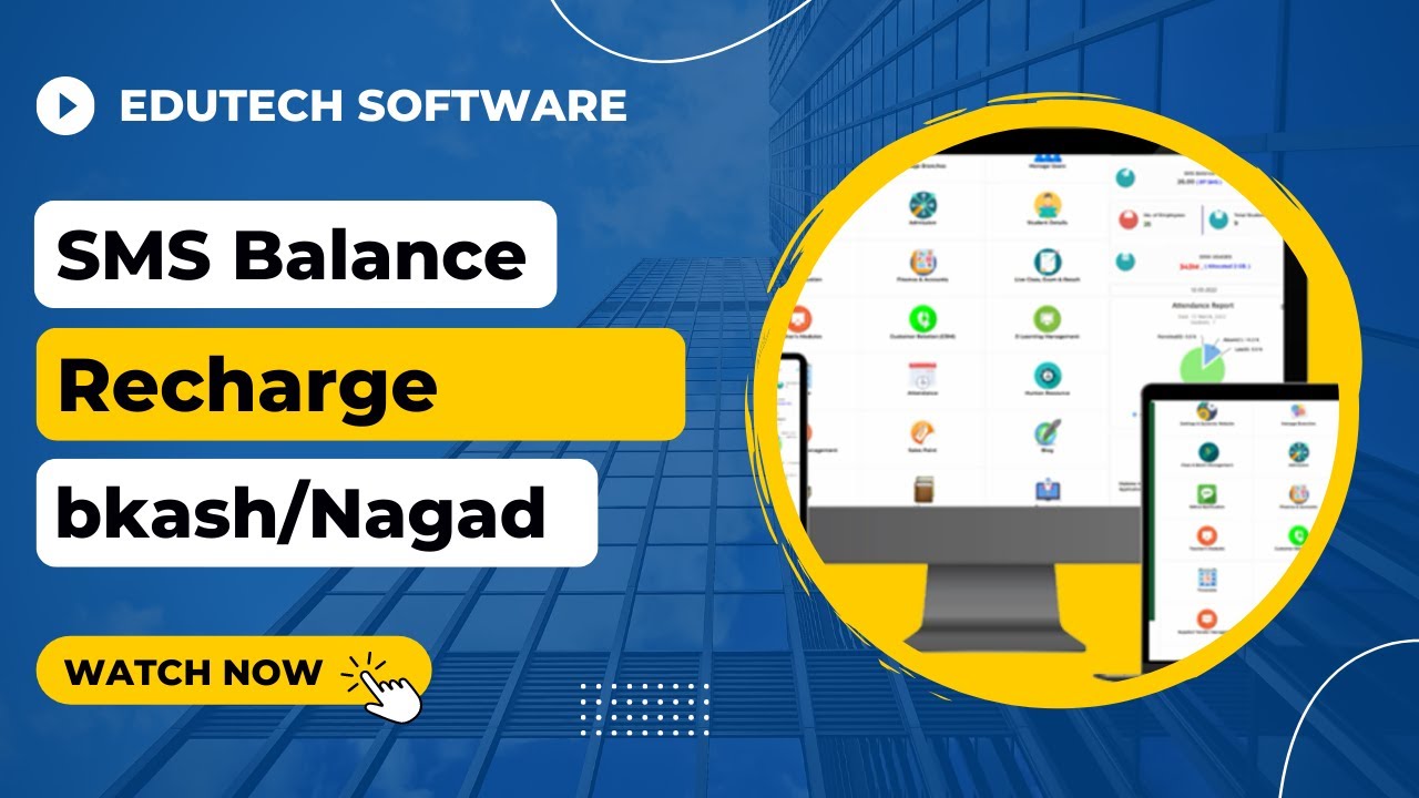 SMS Balance Recharge Online - EduTech Software - YouTube