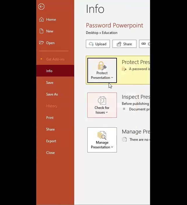 How to apply password on ms powerpoint ppt #education #msoffice # ...