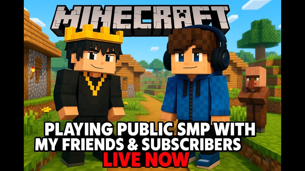 🔴DAY-1 | Playing Public SMP |🟢JOIN NOW||Minecraft Public SMP|24/7 ...