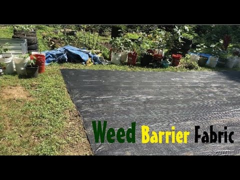 How To Install Weed Barrier Fabric. Heavy Duty Barrier - YouTube