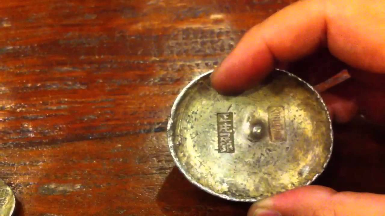 Assorted Rare Antique Chinese Qing Dynasty Silver Sycee ingots - YouTube