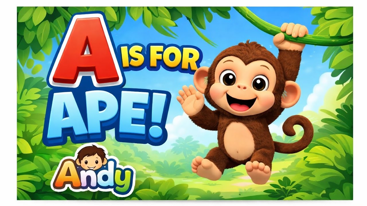 Ape songs– Fun Alphabet Song for Toddlers - YouTube