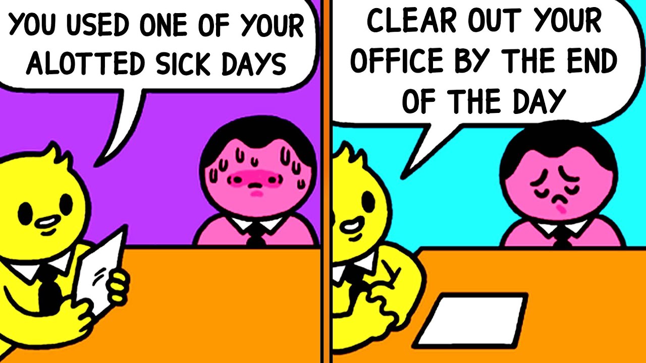 Daily illustrations of workplace banter webcomics - YouTube