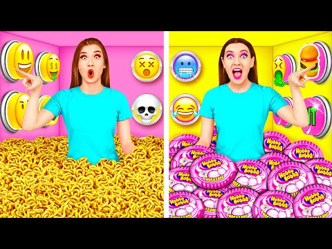 1000 Gizemli Düğme Mücadelesi Sadece 1 tanesi kaçmana izin veriyor | Özel Gizemli Kutu HAHANOM