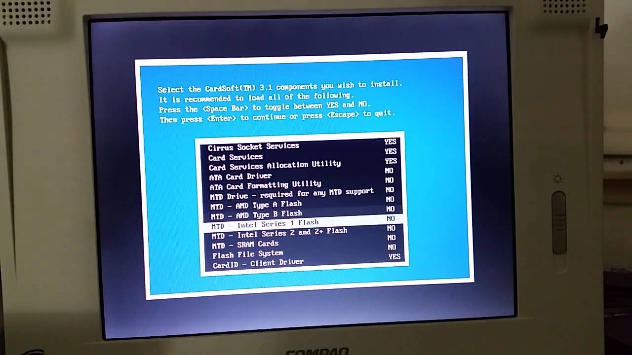 Installing MS-DOS 6.22 and Windows for Workgroups 3.11 on the Compaq ...