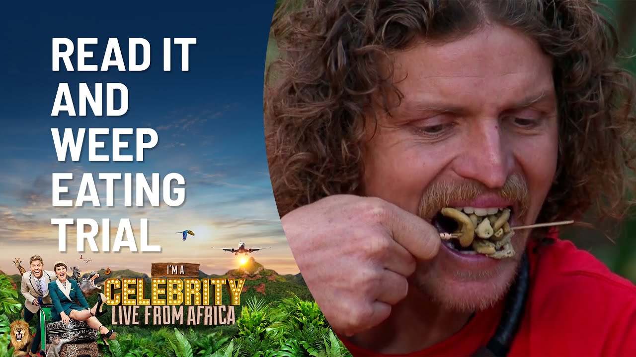 Read It And Weep Eating Trial | I'm A Celebrity...Get Me Out Of Here ...