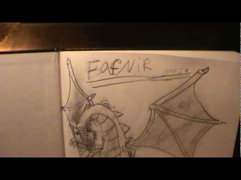 My drawing of a Fafnir Dragon (Unfinished) - YouTube
