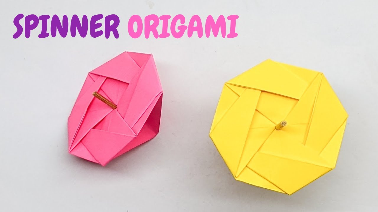 How to Make an Origami Spinner in 5 Minutes - YouTube
