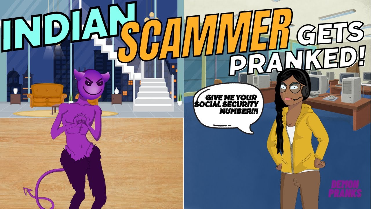Hilarious Indian Phone Scammer Prank Call | Demon Pranks - YouTube